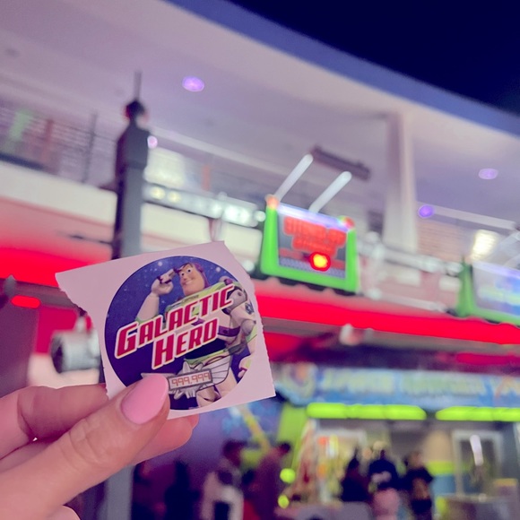 Other | Disney Im Celebrating Button And The Galactic Hero Sticker ...